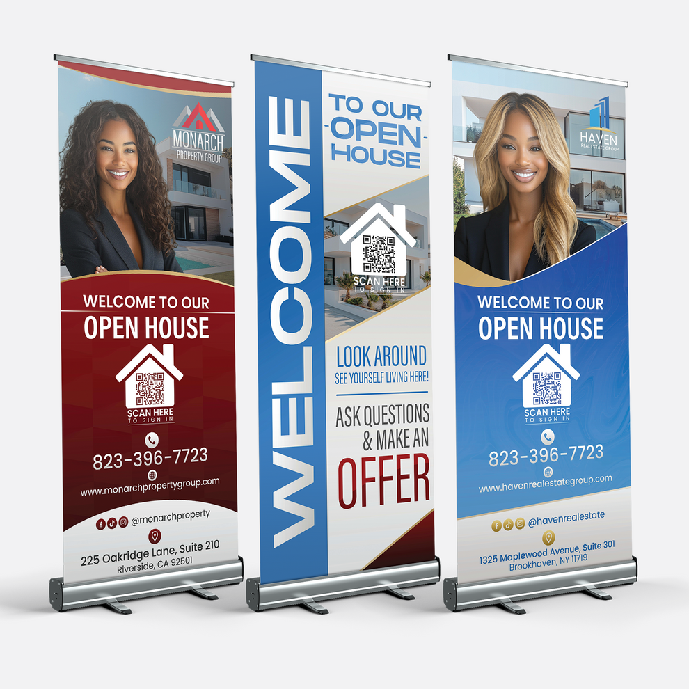 Real Estate Retractable Banner – Baloe Designs
